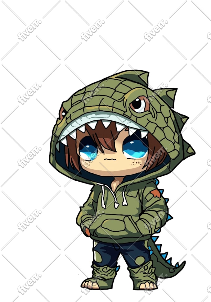 Zeichne pngtuber live2d rigging model chibi vtuber png tuber und giftuber