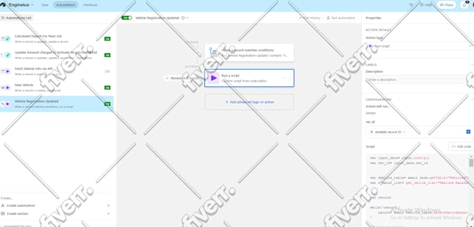 Build airtable bases and automate with block script, zapier, integromat by Razbeg | Fiverr
