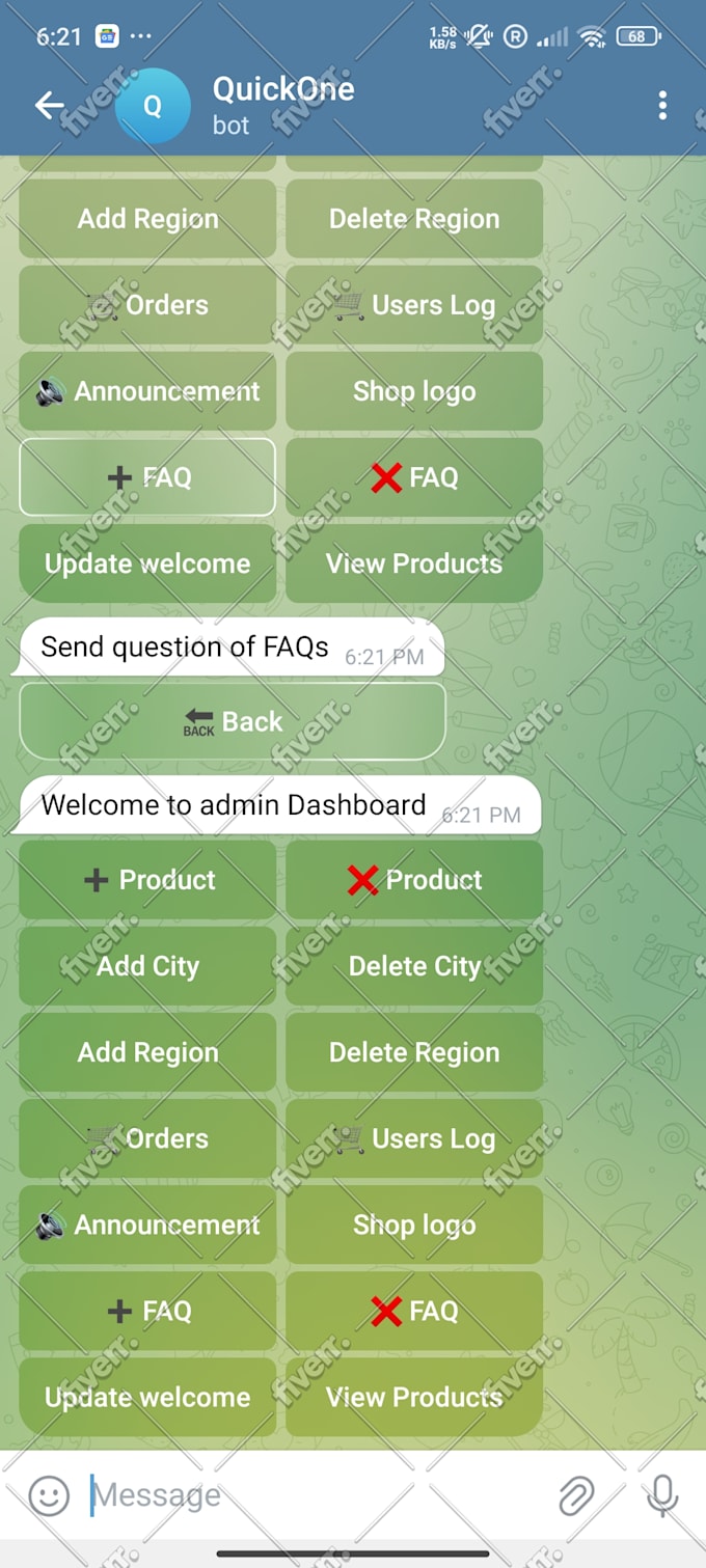 Create Custom Telegram Bot For You By Mrsabih Fiverr