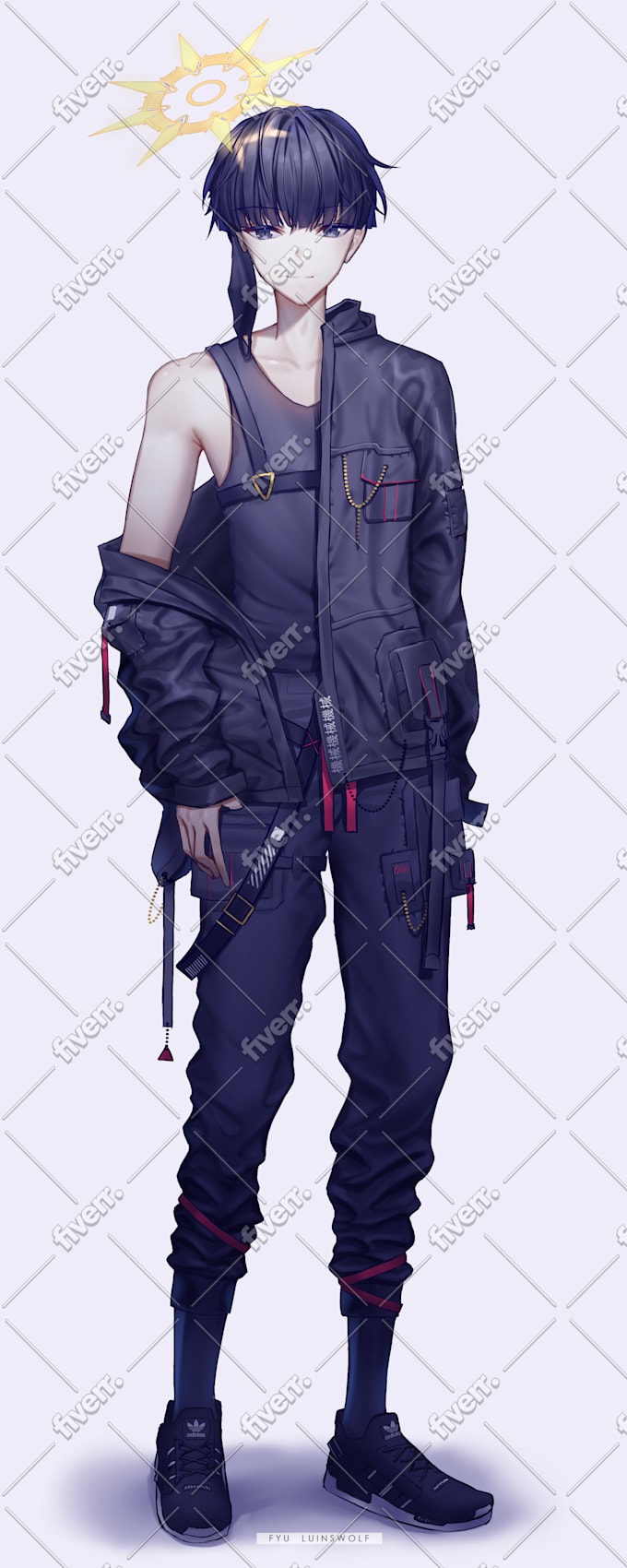 guy drawing full body