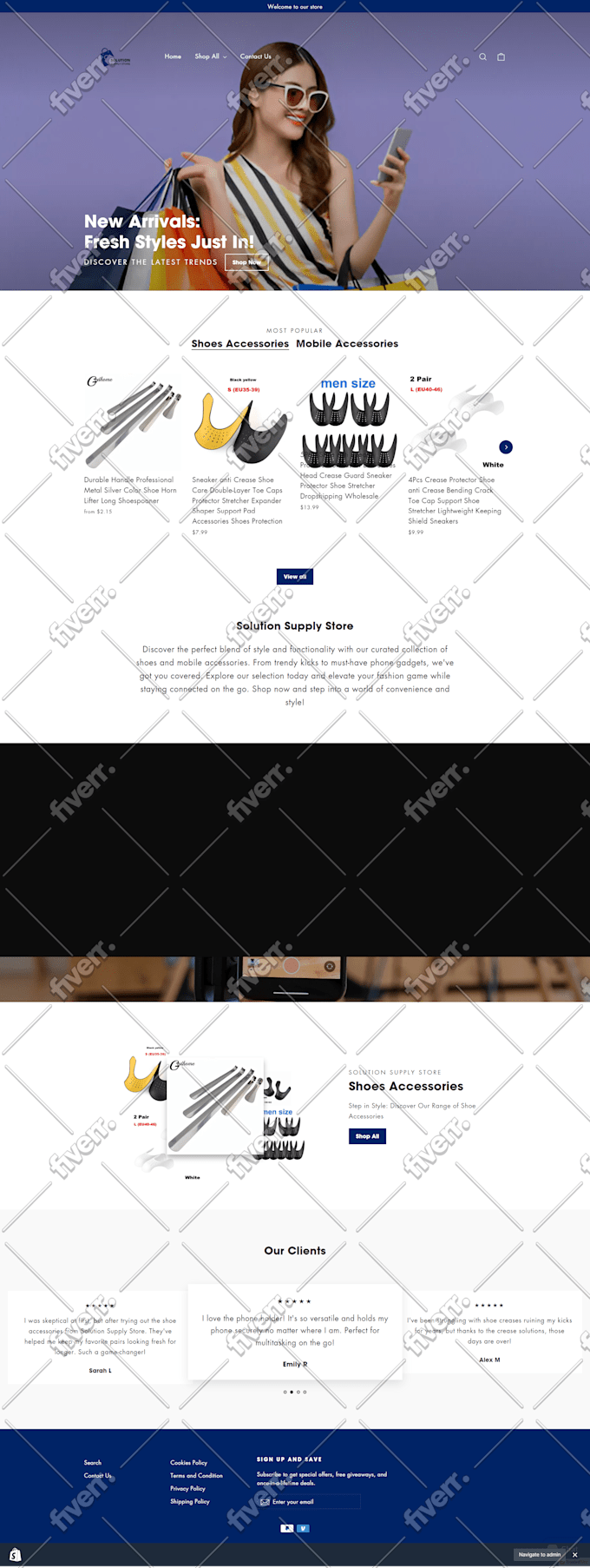 Develop shopify website, shopify dropshipping store design by Mansoor_ahmad09 | Fiverr