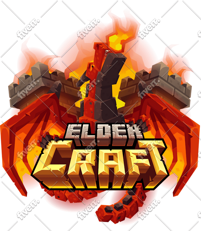 Create a custom minecraft logo by Unroman | Fiverr