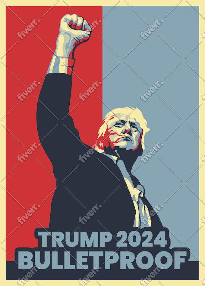 Create custom hope style vector portrait posters by Ziartz | Fiverr