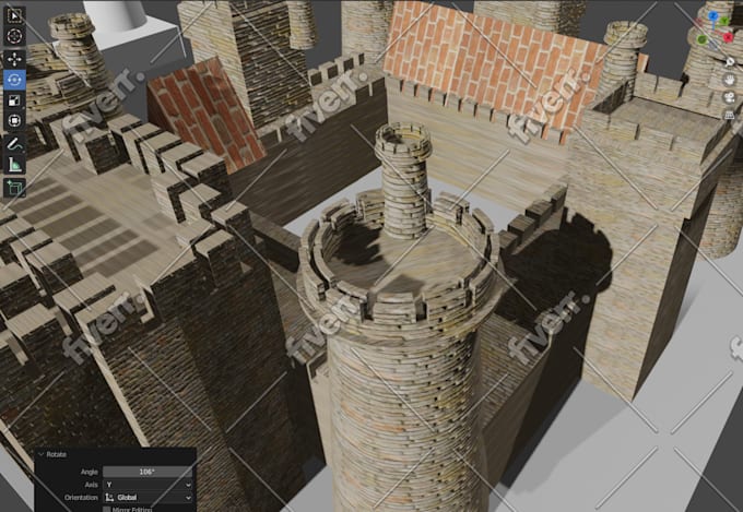 Model 3d realistic game environment for unreal engine and unity game by ...
