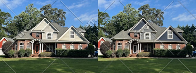 Change your house color and paint rendering in photoshop by ...