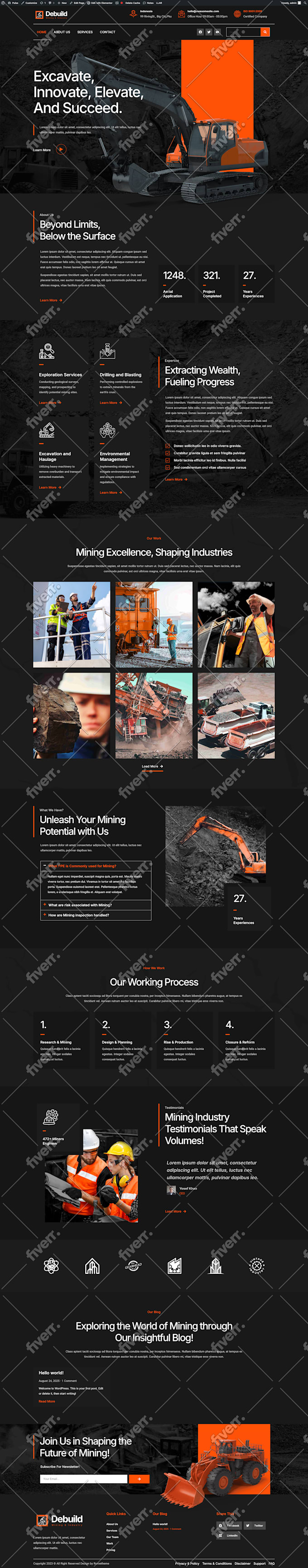 Urgently install theme envato element kit , themeforest, wordpress ,template by Sajjad_alam72 ...