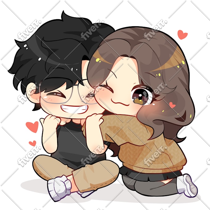 chibi couple