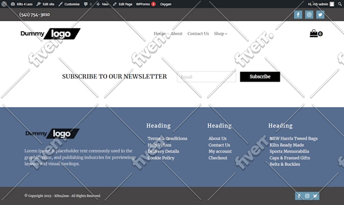 Design, redesign wordpress website with oxygen builder by Fahad444 | Fiverr
