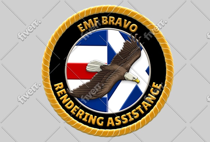 Design command challenge coin and 3d mockup by Salyia | Fiverr