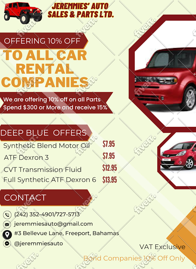 Design custom automotive ad flyers car ads flyers brochure and banner ...