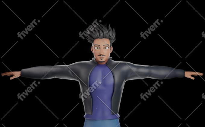 Stylized 3d character model for game unity unreal engine 3d rigging or ...