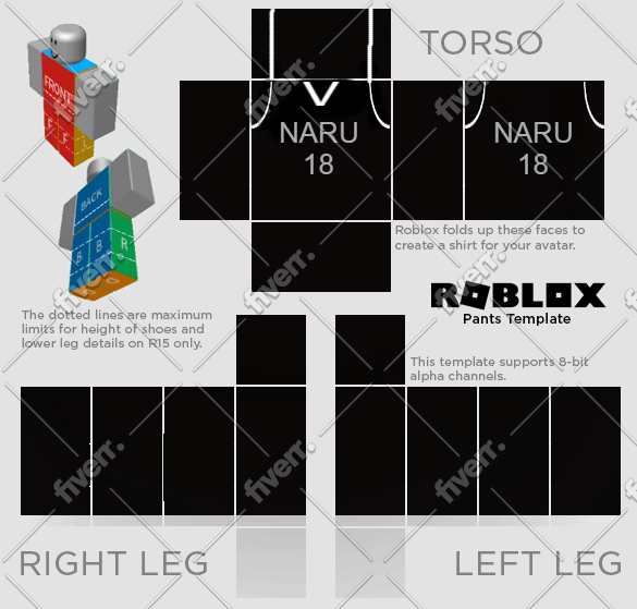 Plantilla De Camisa Y Pantalones De Roblox PLANTILLAS DE ROPA PARA