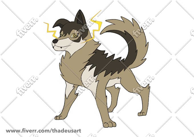 how to draw dog pokemon