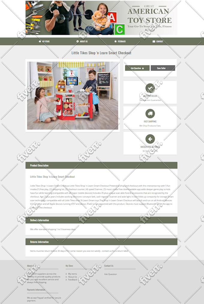 Design custom ebay store and responsive template by Geniuscoder12 | Fiverr