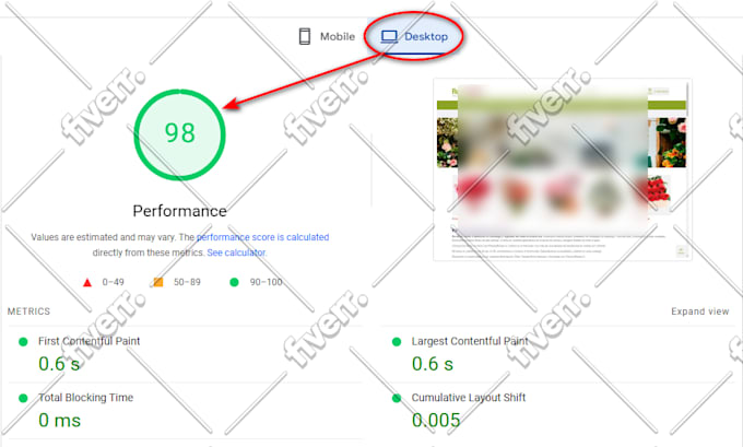 Speed up webflow, prestashop, php, duda for google pagespeed insight by Speed_booster | Fiverr