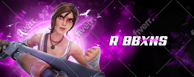 Create a fortnite twitter header for you by Ttkull | Fiverr