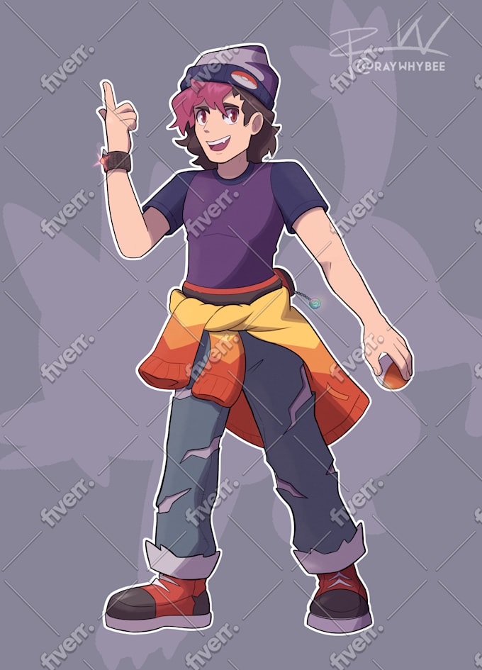 Draw you in pokemon style by Raywhybee | Fiverr