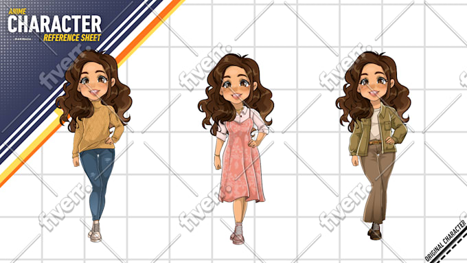 Dibuja la hoja de personaje para tu oc de anime, waifu y husbando