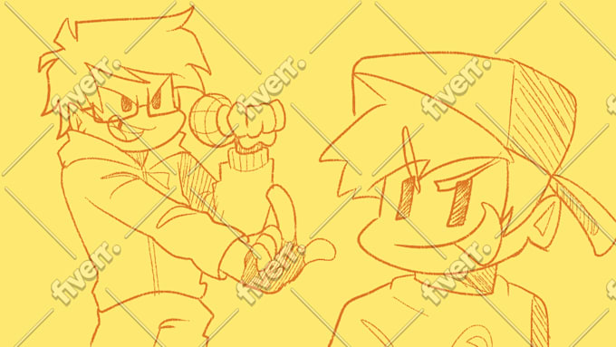 Make you a friday night funkin menu background by Yigaillustrator | Fiverr