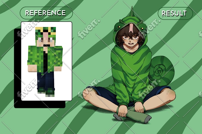 Minecraft Art Anime