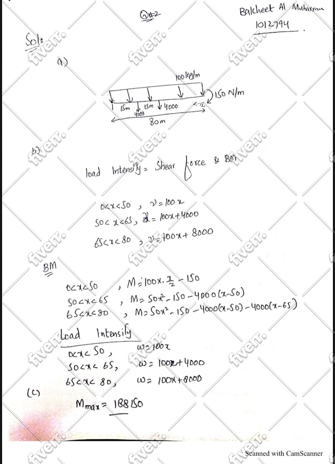 Help you in mechanics of materials by Mrmk01413 | Fiverr