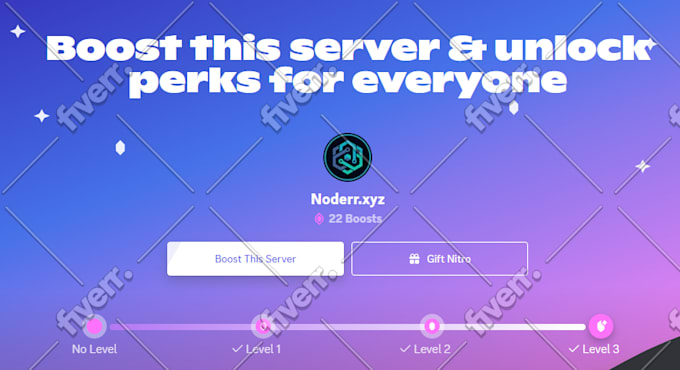 Be doing 1 month discord server boosting by Kingslater5 | Fiverr