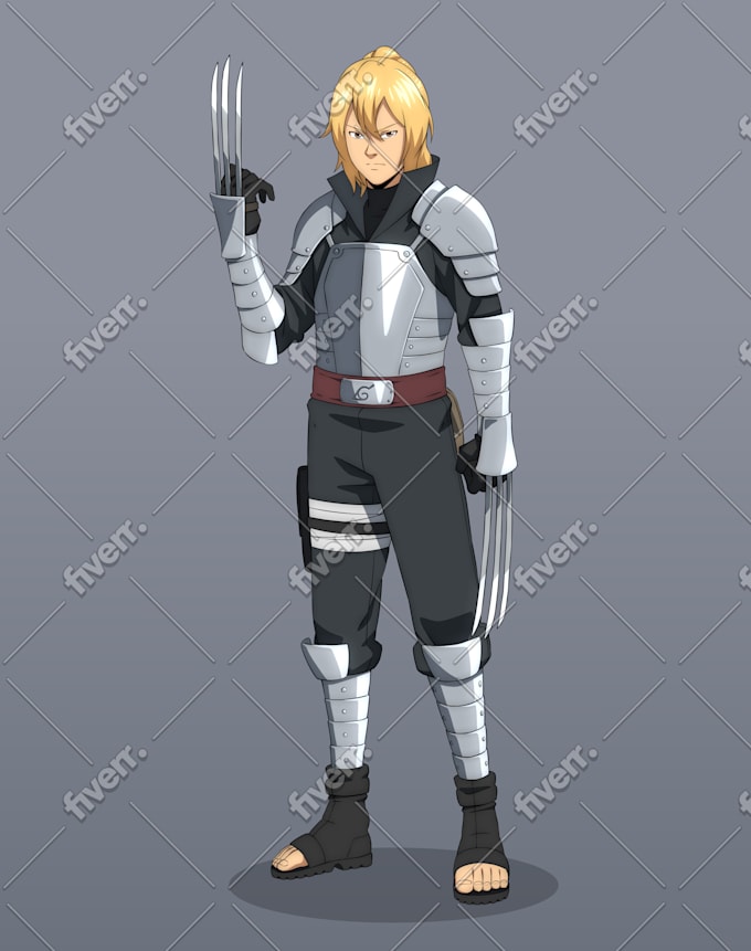 how to draw naruto style characters