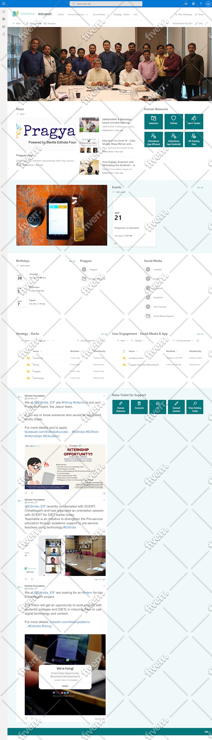 Do sharepoint online solutions by Hasichami | Fiverr