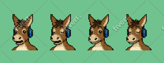 Animated pixel art pngtuber, vtuber for you by Marwanhasnaoui | Fiverr