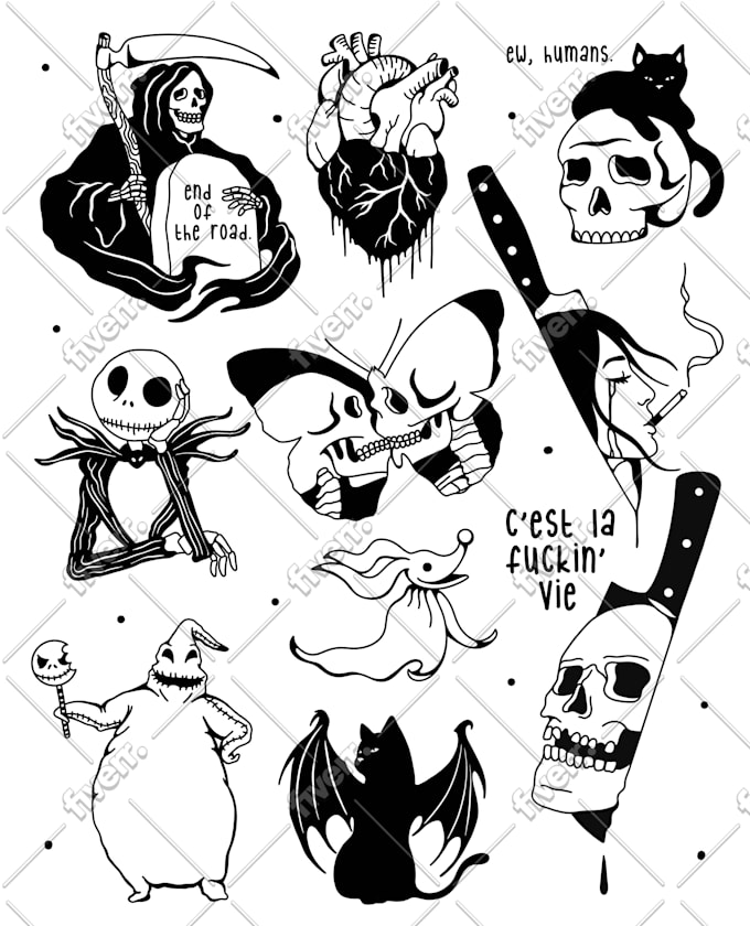 Little Horror Tattoo 30 Best Small Tattoo Ideas For Halloween You