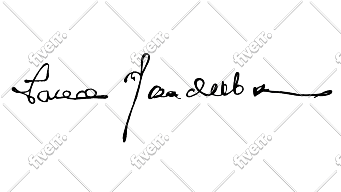 Convert your handwritten into digital signature by Jeromegdy | Fiverr