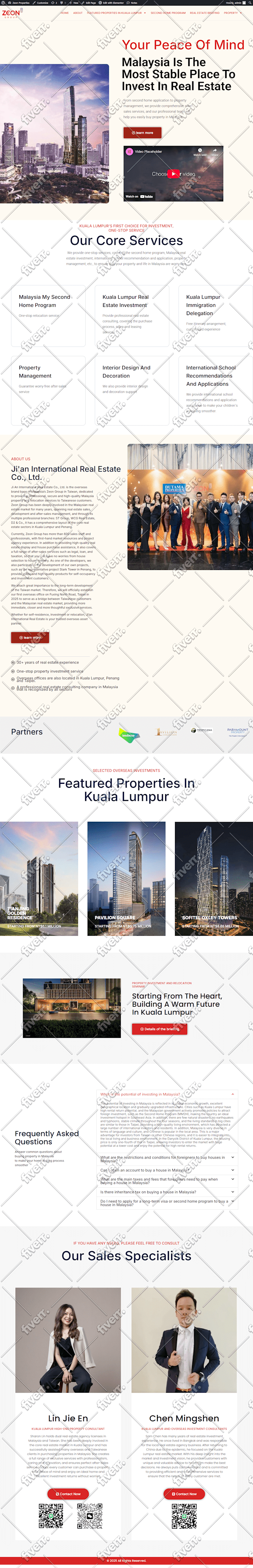 Design redesign copy clone wordpress website using elementor pro by Malikfarooq11 | Fiverr