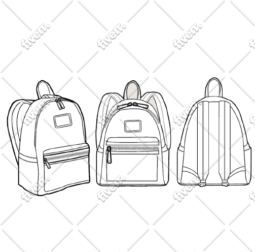 Design any bags, handbag, bag tech pack, tote bag and technical drawing ...