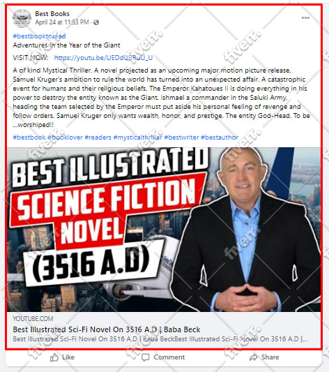 Do best book promotion to make your book viral by Nowshinmh | Fiverr