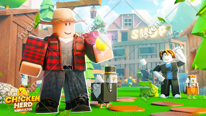 Make icons and thumbnails for your roblox game by Brainlystudios | Fiverr