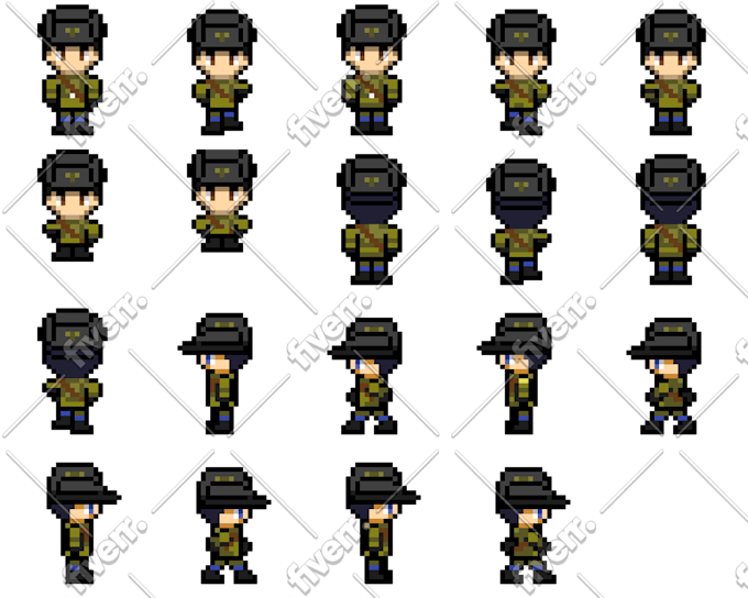 Create sprite sheet, game asset, animation character for your game in ...