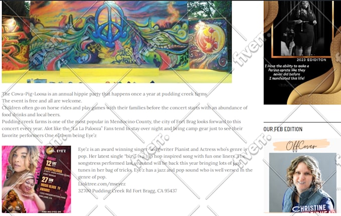 Feature celebrities in my celebrity blog by Deesoft | Fiverr