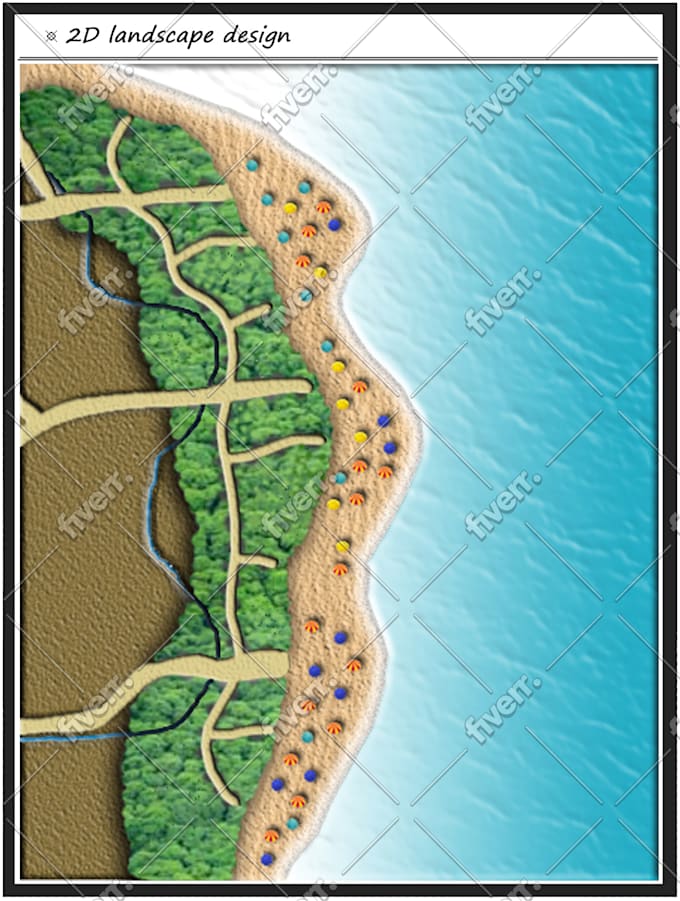 Make 2d architectural landscaping design by Stelakoci93 | Fiverr