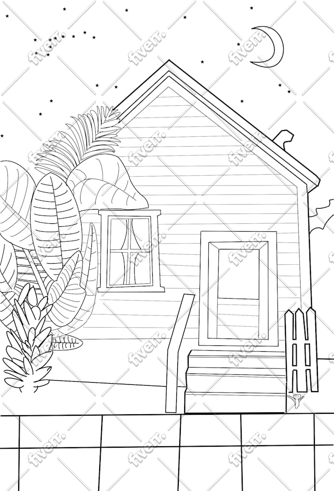 Make your picture a coloring book page by Spherius | Fiverr