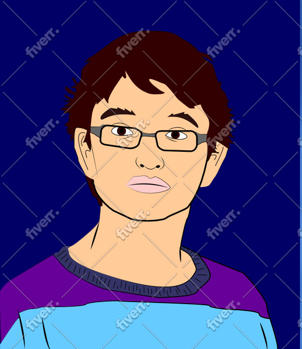 Make a simple cartoon out of any photo by Headspace | Fiverr