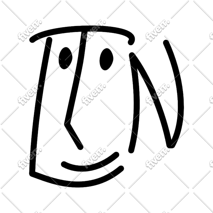 Create an original cartoon monogram by Jkire | Fiverr