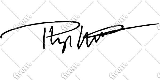 Make a digital vector image trace of your signature by Jrdubina | Fiverr