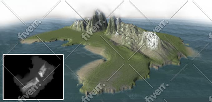 Make a height map for your 3d terrain by Filmfinken | Fiverr