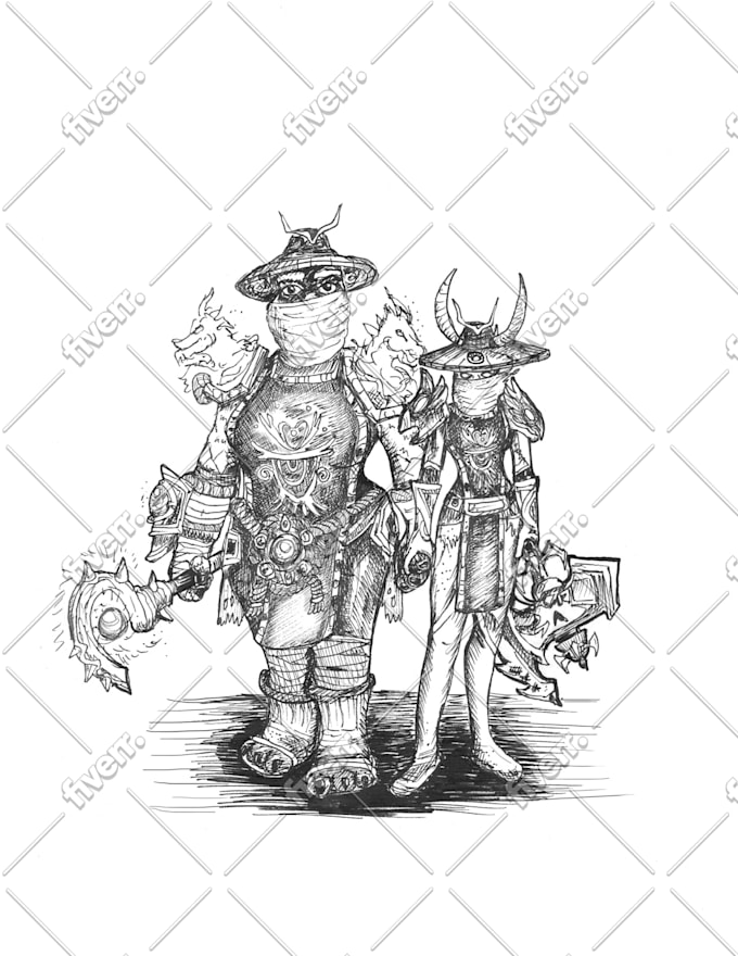 how to draw wow characters