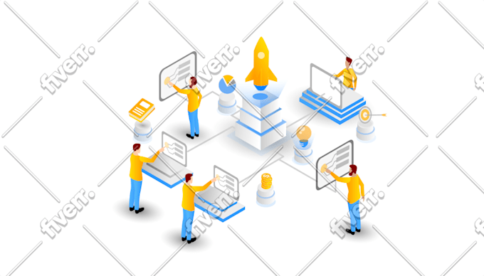 Create perfect isometric illustrations by Andostudio