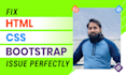 Fix html css bootstrap issues, responsive issues by Manikhanwoo | Fiverr