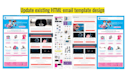 Update existing html email template design by Randy_johnso | Fiverr