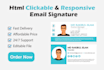 Create custom animated html clickable email signatures by Rsthemes | Fiverr