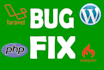 Bug fixing laravel, wordpress, codeigniter, php by Mithunbd094 | Fiverr