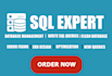 Design erd, write sql queries, clean database, db management by Fanysally | Fiverr